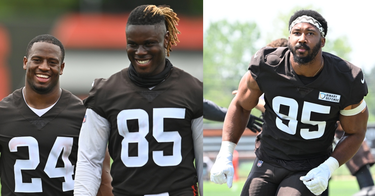 Nick Chubb and David Njoku praise Myles Garrett amid trade talks - On3