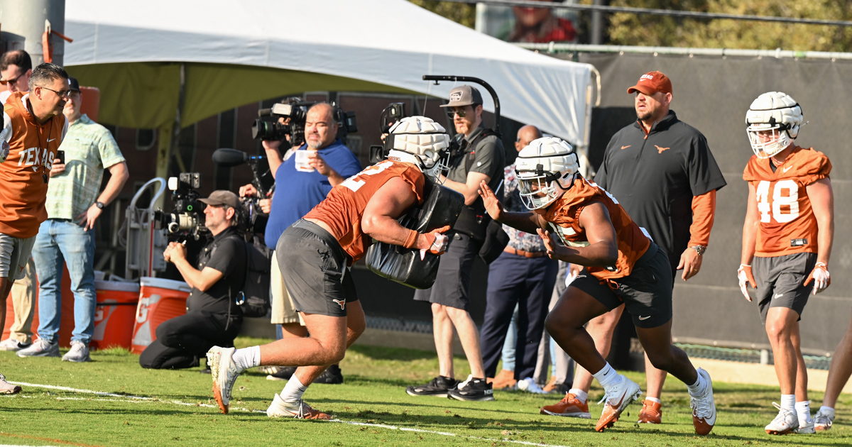 Photo Gallery: Texas football takes the field for the first day of ...