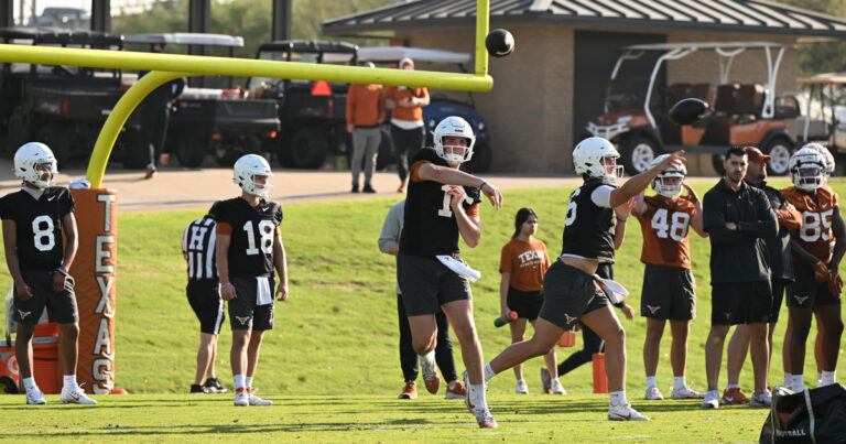 Photo Gallery: Texas football takes the field for the first day of ...