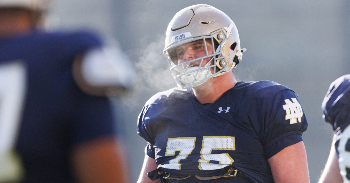 Why Sullivan Absher is a wild card in the Notre Dame offensive line rat ...