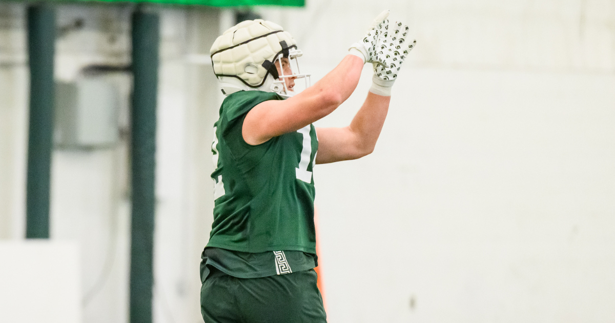 Michigan State TE Jack Velling determined to improve