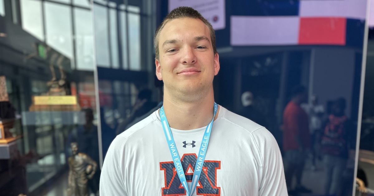 Big OT Wilson Zierer visits Auburn's A-Day