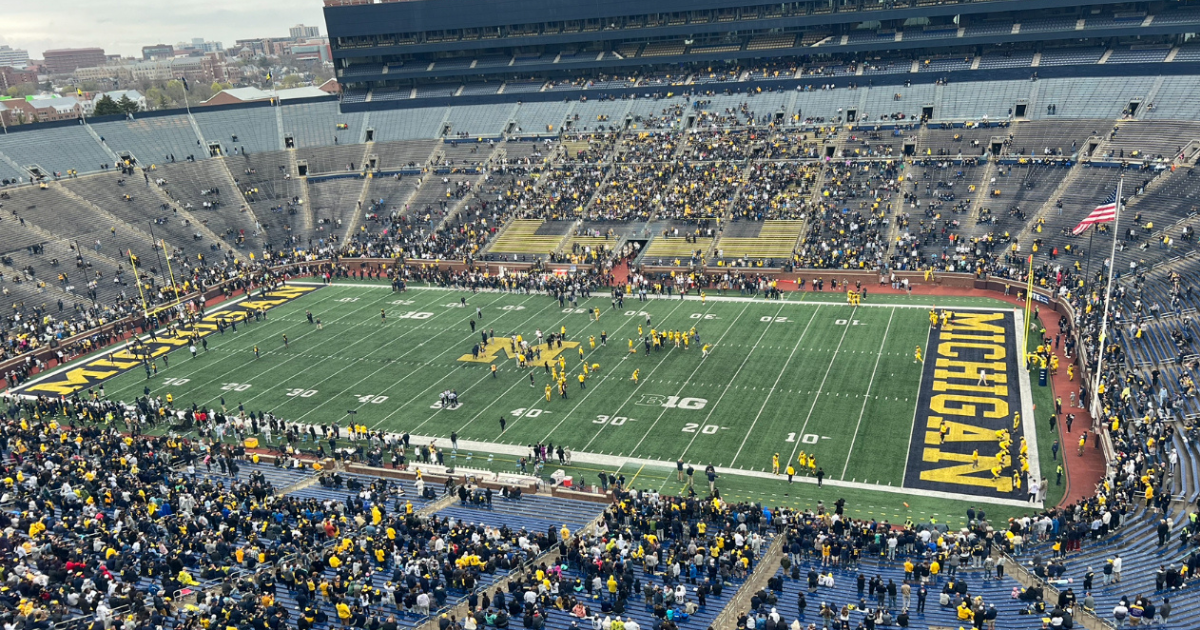Michigan football 2025 spring game live updates