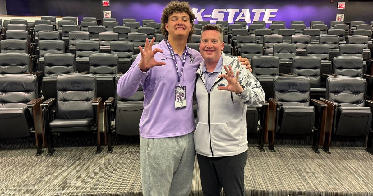Kansas State OL commit Keegan Collins discusses visit