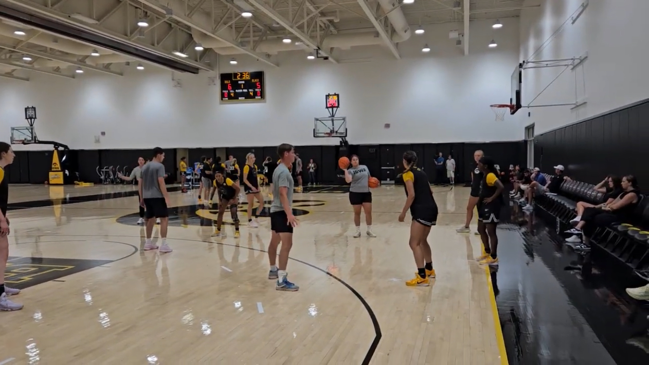WATCH: Iowa Women's Basketball open media practice