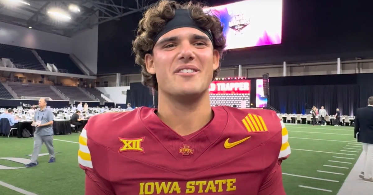 Iowa State quarterback Rocco Becht talks Big 12 Media Days, returning ...