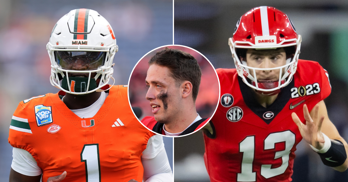 Carson Beck compares replacing Cam Ward to following Stetson Bennett at ...