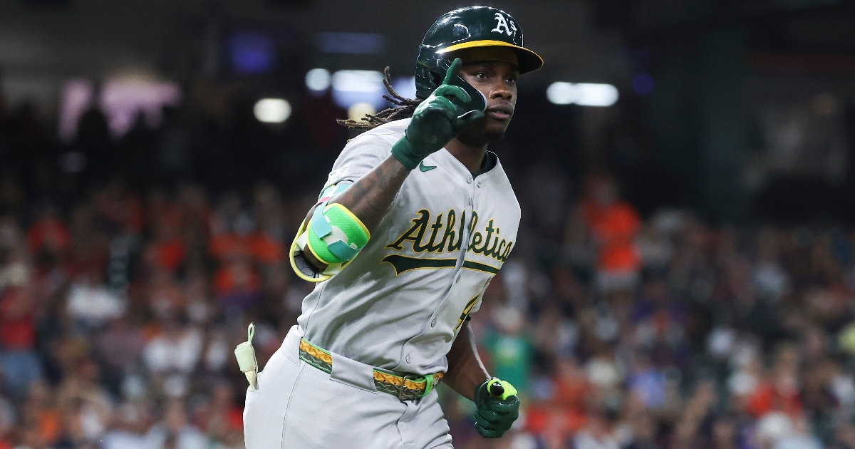 A's broadcaster Chris Caray egregiously messes up Lawrence Butler HR ...
