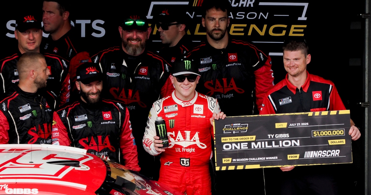Ty Gibbs makes pledge to Ty Dillon after winning $1M NASCAR In-Season ...