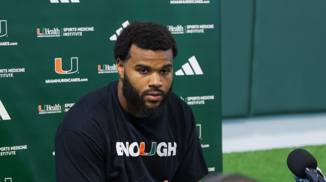Miami DL Akheem Mesidor weighs in off opening fall practice
