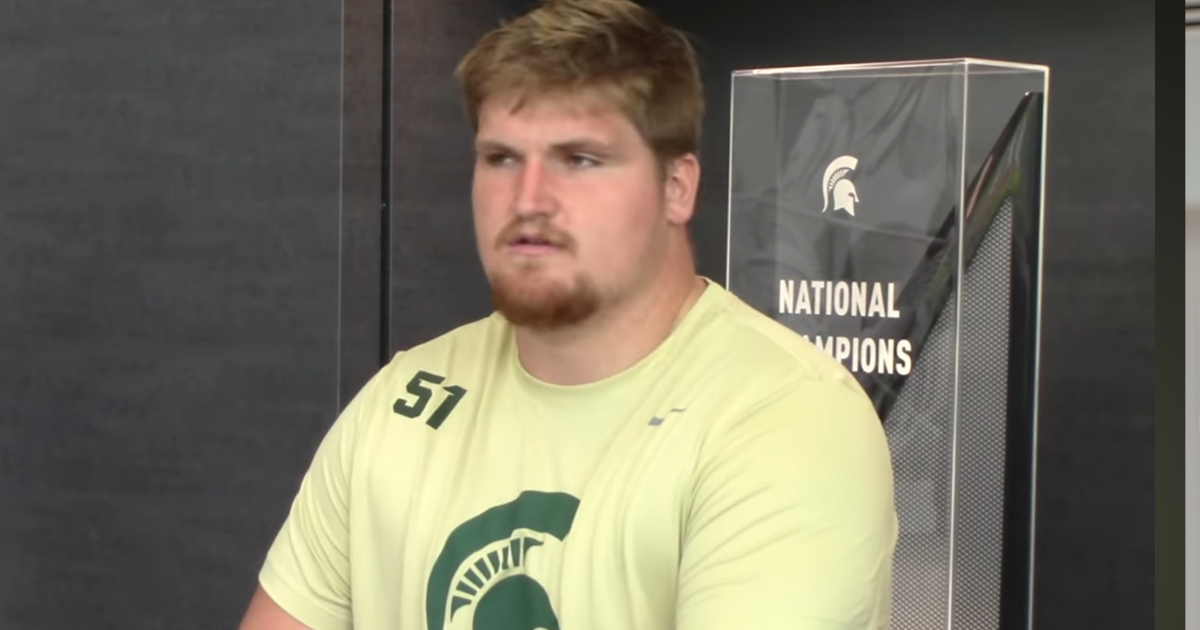 Michigan State C Matt Gulbin making his presence felt in fall camp