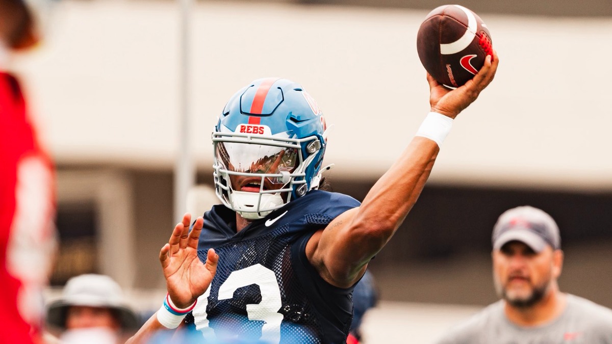 WATCH: Ole Miss football Friday practice highlights