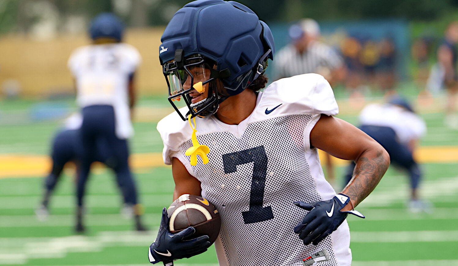 Watch: Jarod Bowie and Kekoura Tarnue WVU fall camp – August 8, 2025 - On3
