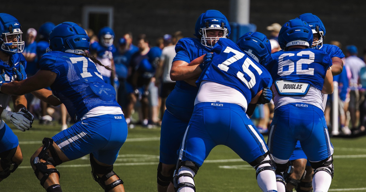 Bush Hamdan evaluates Kentucky offensive line, progress made so far in camp
