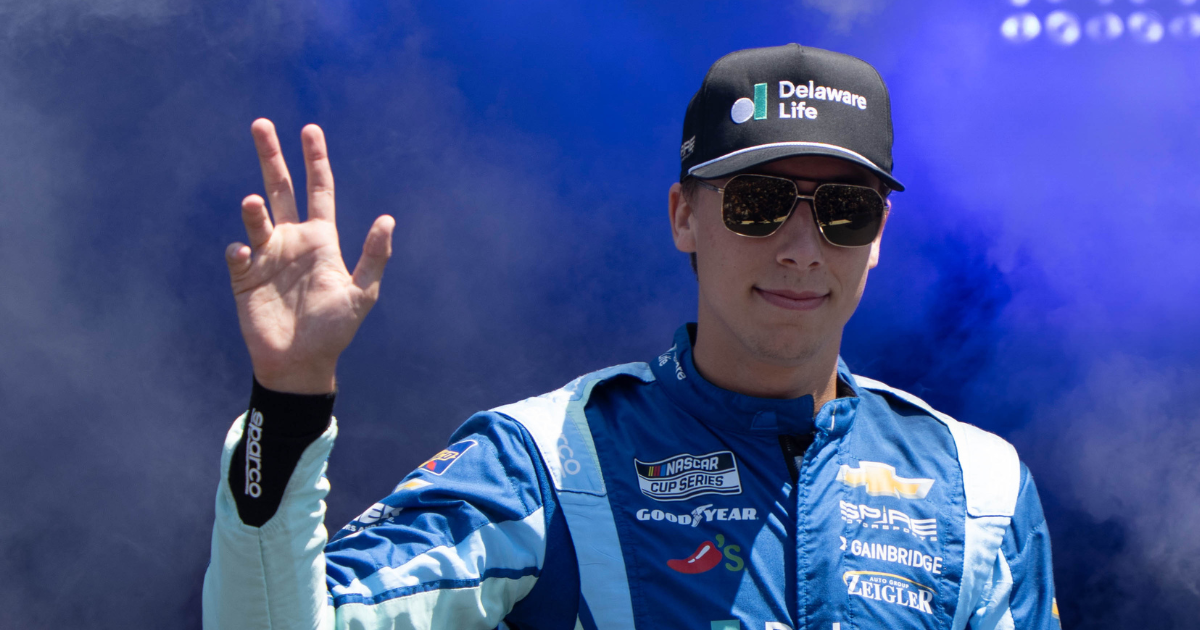 Carson Hocevar gives Bubba Pollard the bird while racing Battle at ...