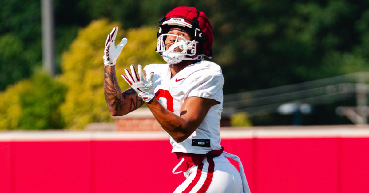 Petrino impressed with second-year receivers C.J. Brown, Monte Harrison ...