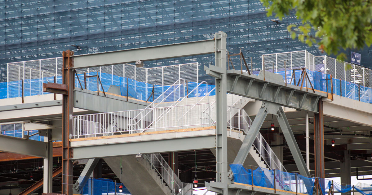 New Beaver Stadium photos show latest look at temporary seating ...