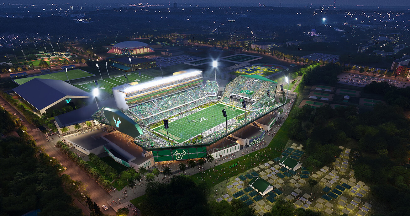 USF shares video of the 2027 football stadium - On3