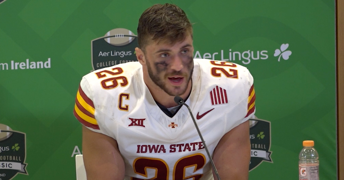 WATCH: Iowa State's Rocco Becht, Caleb Bacon discuss win over Kansas ...