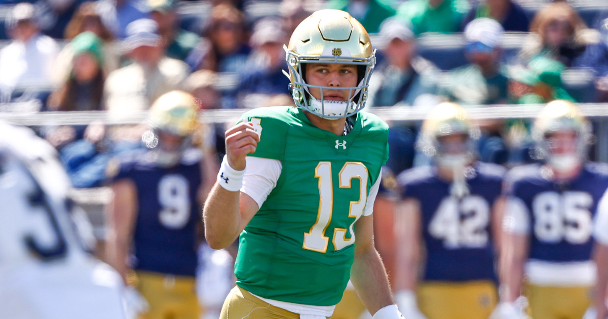 Into the deep end: Why Notre Dame QB CJ Carr is ready for first career start