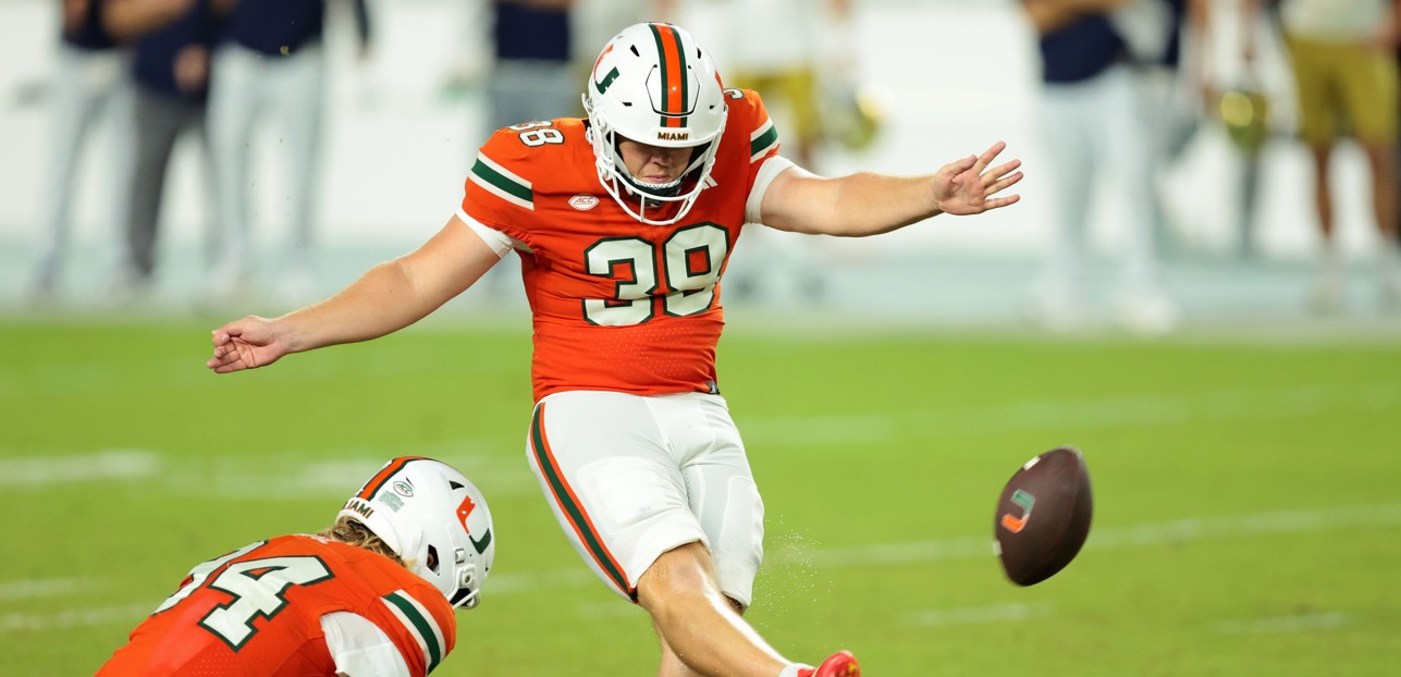 PK Carter Davis the unlikely hero vs. Notre Dame