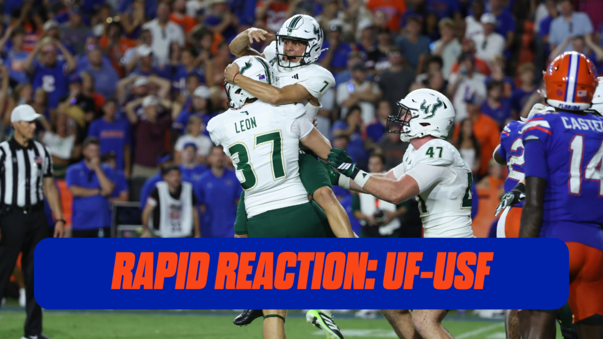Rapid Reaction to Florida Gators' 18-16 loss vs. USF