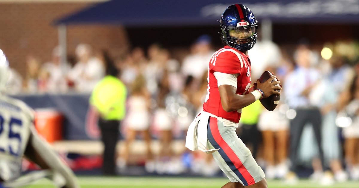 Austin Simmons injury update: Ole Miss QB reportedly game-time decision ...