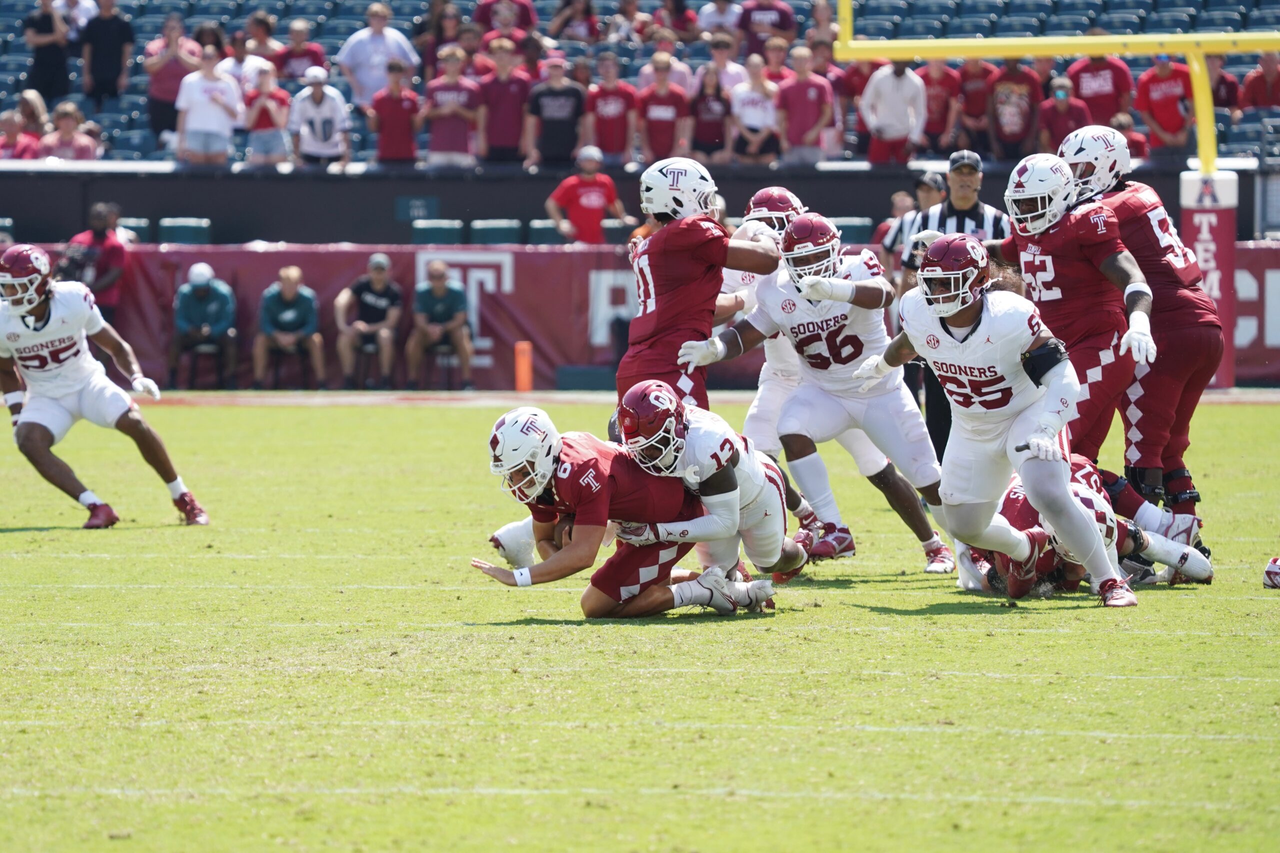 Halftime Huddle: OU leads Temple 28-3 - On3