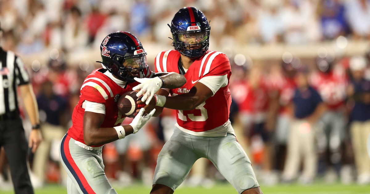 Austin Simmons injury update: Ole Miss QB 're-aggravated' ankle injury ...