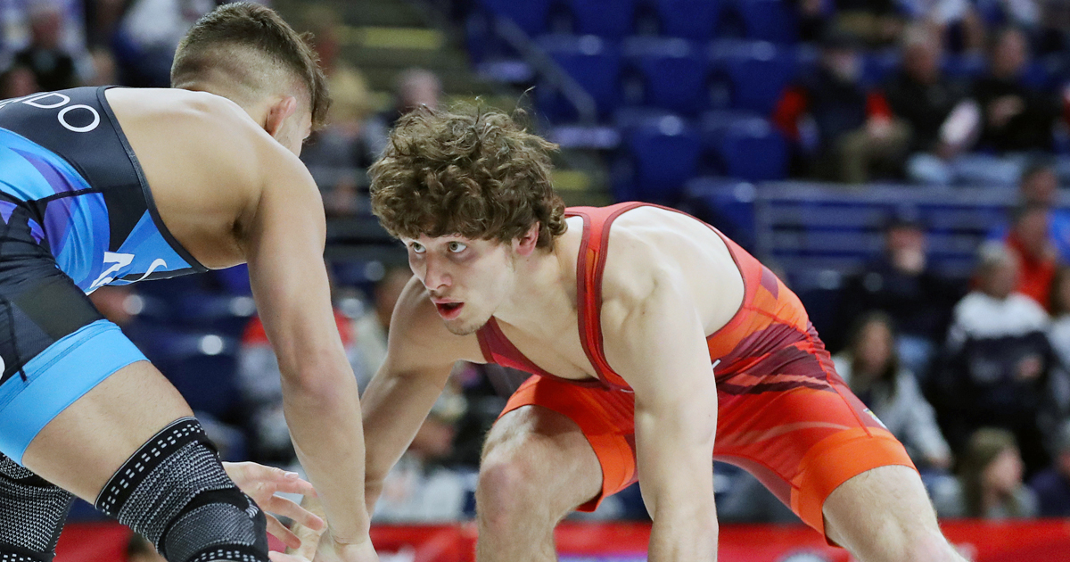 What time will Penn State star Levi Haines wrestle for gold at Senior ...