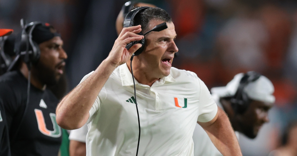 Miami Hurricanes coach Mario Cristobal game week thoughts