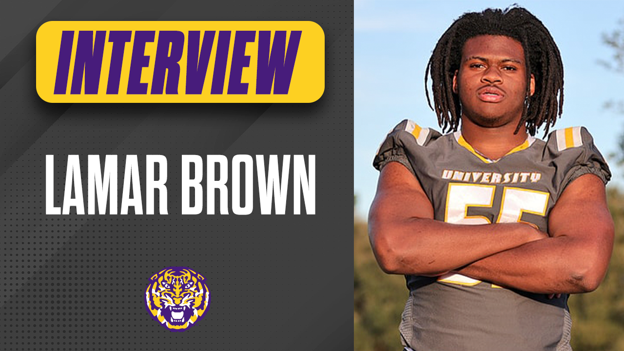 5-Star ATH Lamar Brown talks LSU, rise to No. 1 overall ranking - On3
