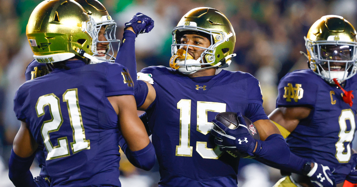 Notre Dame CB Leonard Moore OUT for Week 4 vs. Purdue