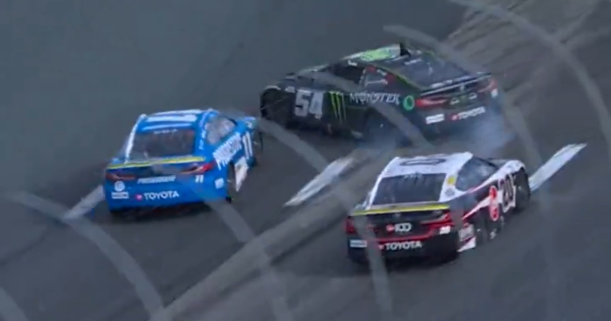 Denny Hamlin calls out Ty Gibbs over 'teammate bulls**t,' spins him out ...