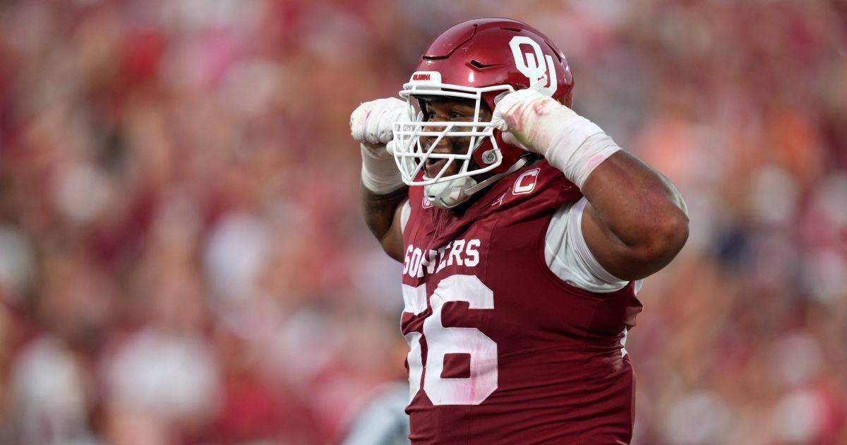 OU defensive tackle Gracen Halton says 'we got you' to Mateer