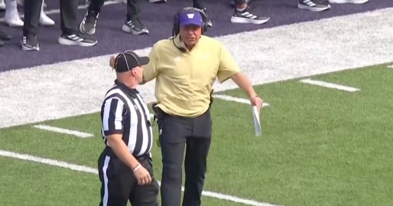 Washington coach Jedd Fisch penalized for unsportsmanlike conduct after ...