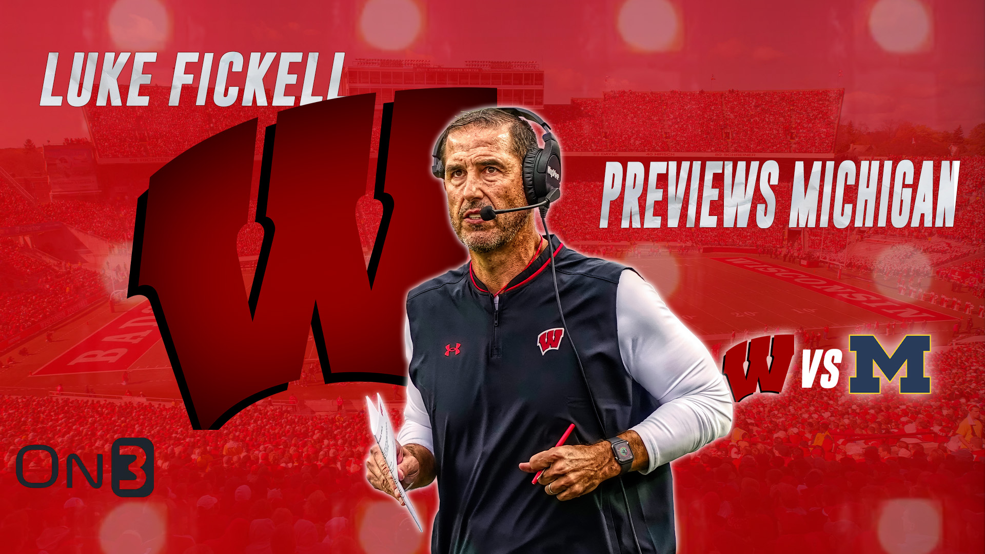 WATCH LIVE: Luke Fickell Previews Michigan - On3