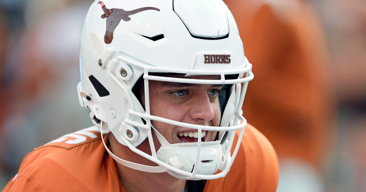 Red River Rivalry: Arch Manning waves to Oklahoma crowd after scramble ...