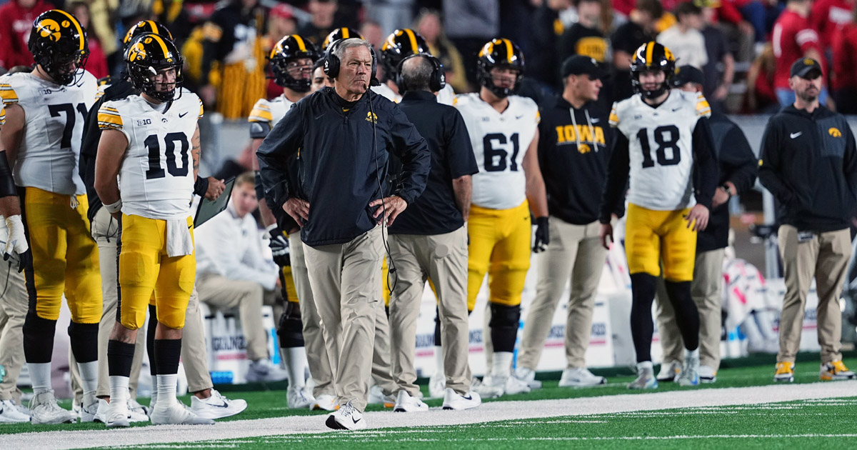 What is the opening Penn State-Iowa point spread? The initial number is ...