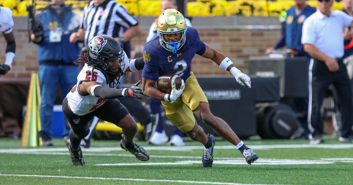 Breaking down PFF game grades for Notre Dame offense in win over NC ...