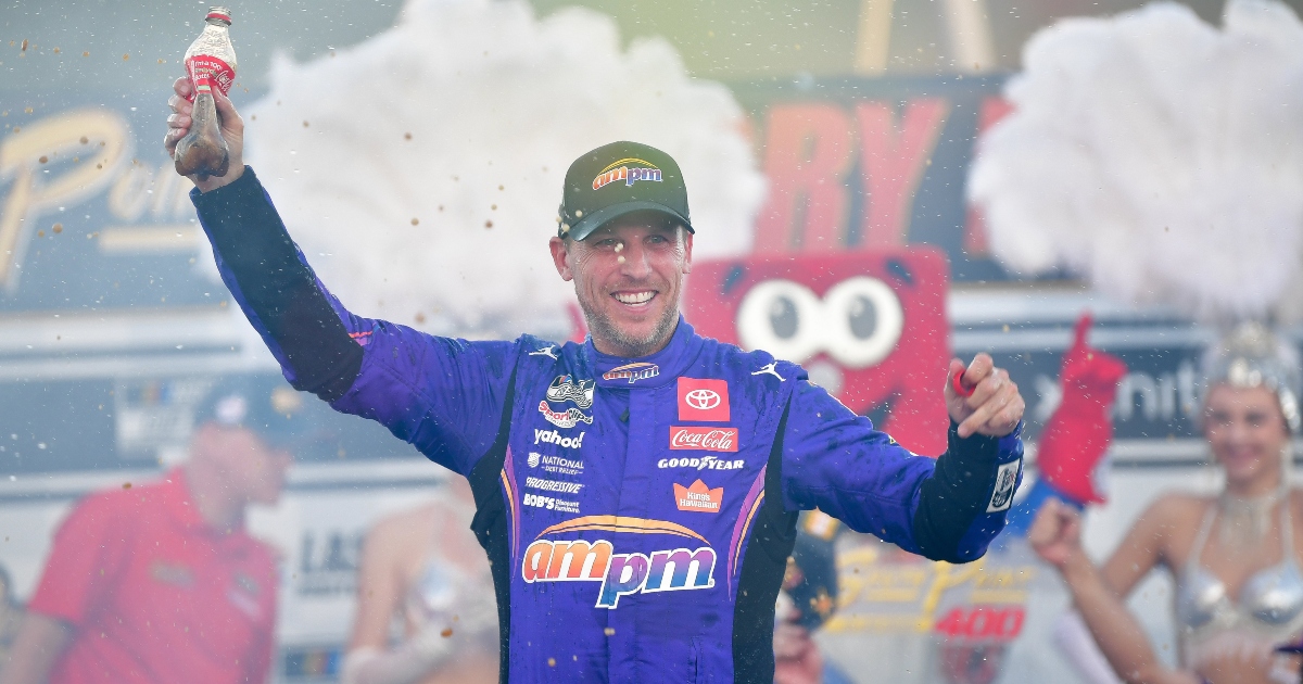 Denny Hamlin recalls family sacrifices, emotions after milestone win at ...