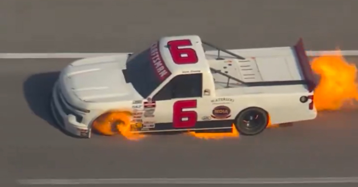 Norm Benning gives epic response following NASCAR Truck Series fire at ...