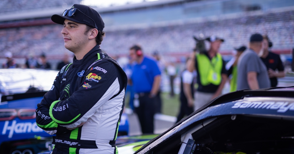 Denny Hamlin addresses whether NASCAR should suspend Sam Mayer for post ...