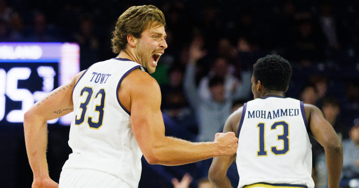 Carson Towt shines in Notre Dame debut, win over LIU