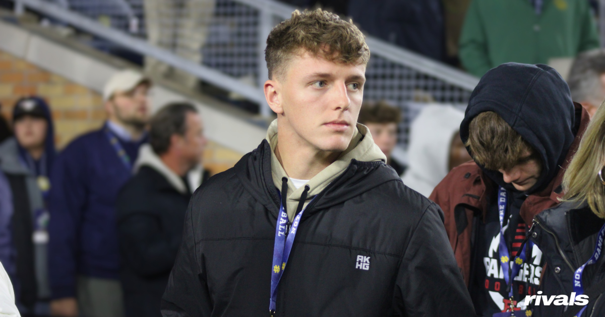 Penn State safety commit Matt Sieg at Notre Dame for official visit
