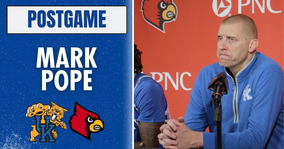 WATCH: Mark Pope after Kentucky's loss to Louisville