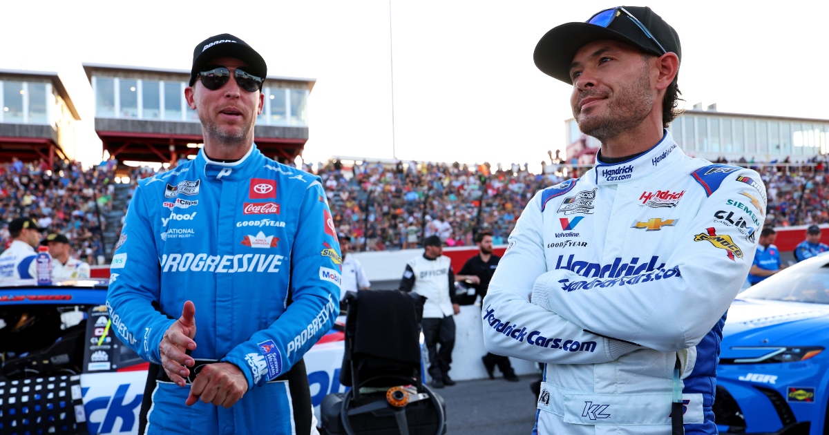 Denny Hamlin doubles down on appreciation for Kyle Larson, squashes ...