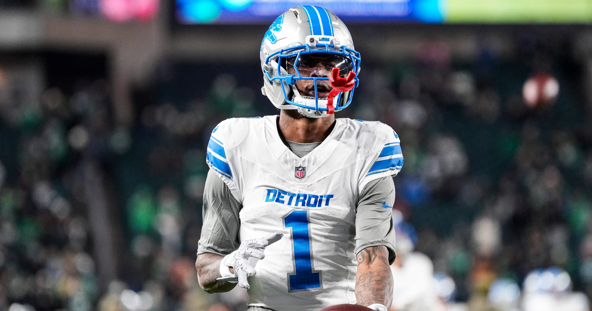 NFL officials penalize Jameson Williams for TD celebration, Lions miss ...