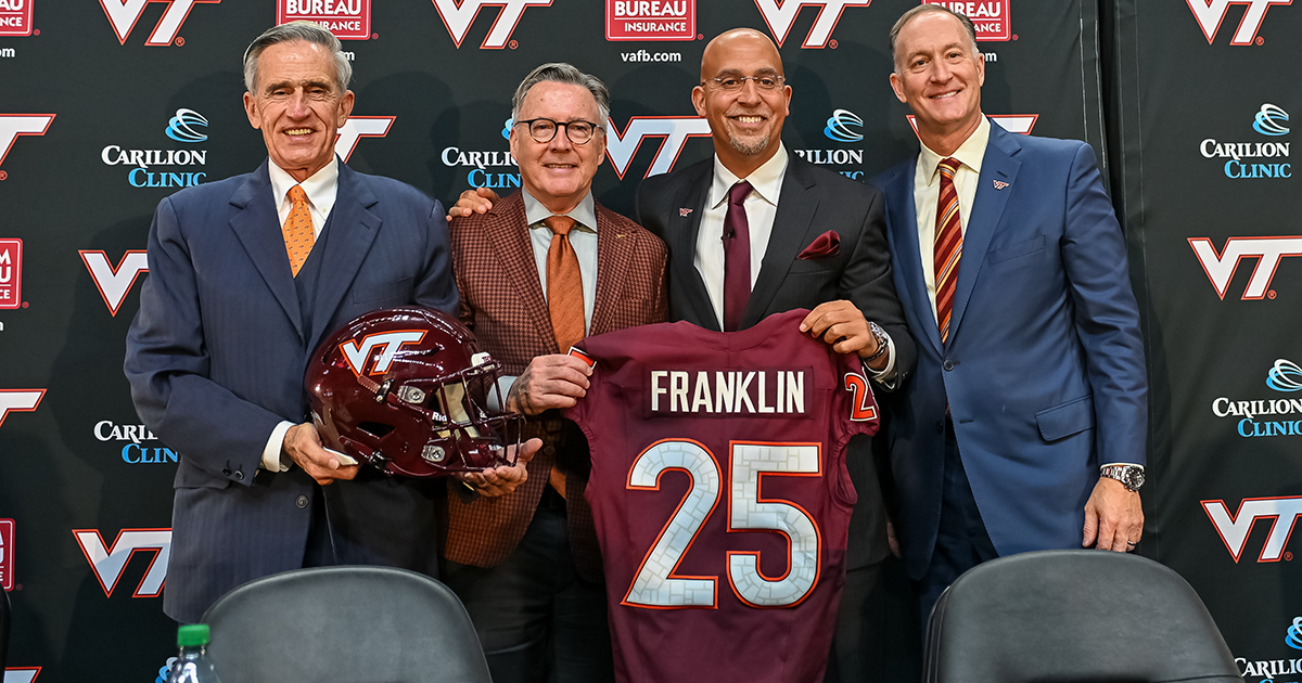 James Franklin addresses crowd at Virginia Tech basketball game: 'We ...