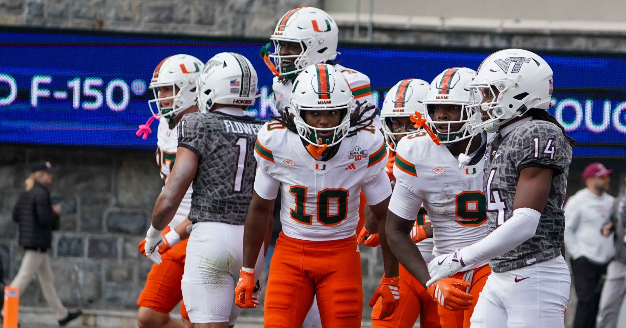 Miami Hurricanes' Mario Cristobal, players postgame